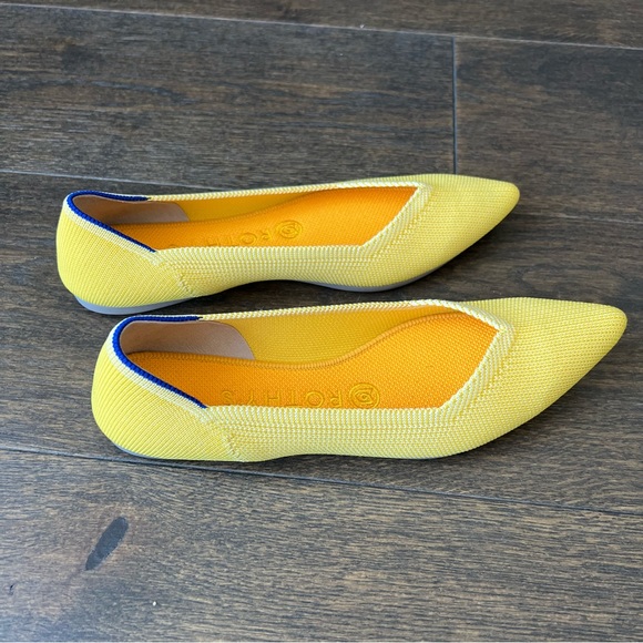 Rothy's | Shoes | Rothys Sunshine Yellow Pointed Flats | Poshmark